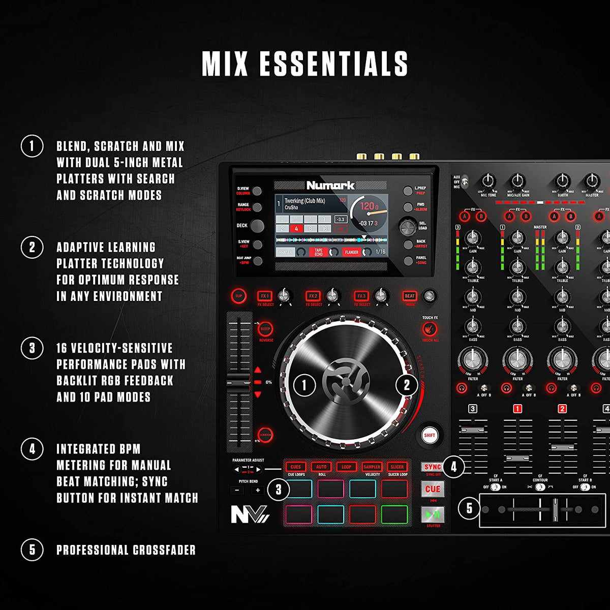 NUMARK NVII CONTROLLER – Electron-x LLC